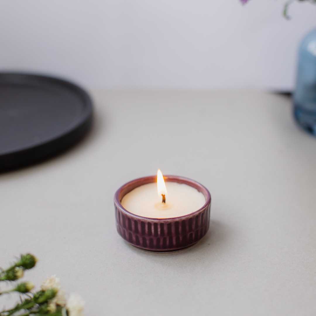 Amber Astonishing Small Ceramic bowl Scented Candle – Amalfiee Ceramics