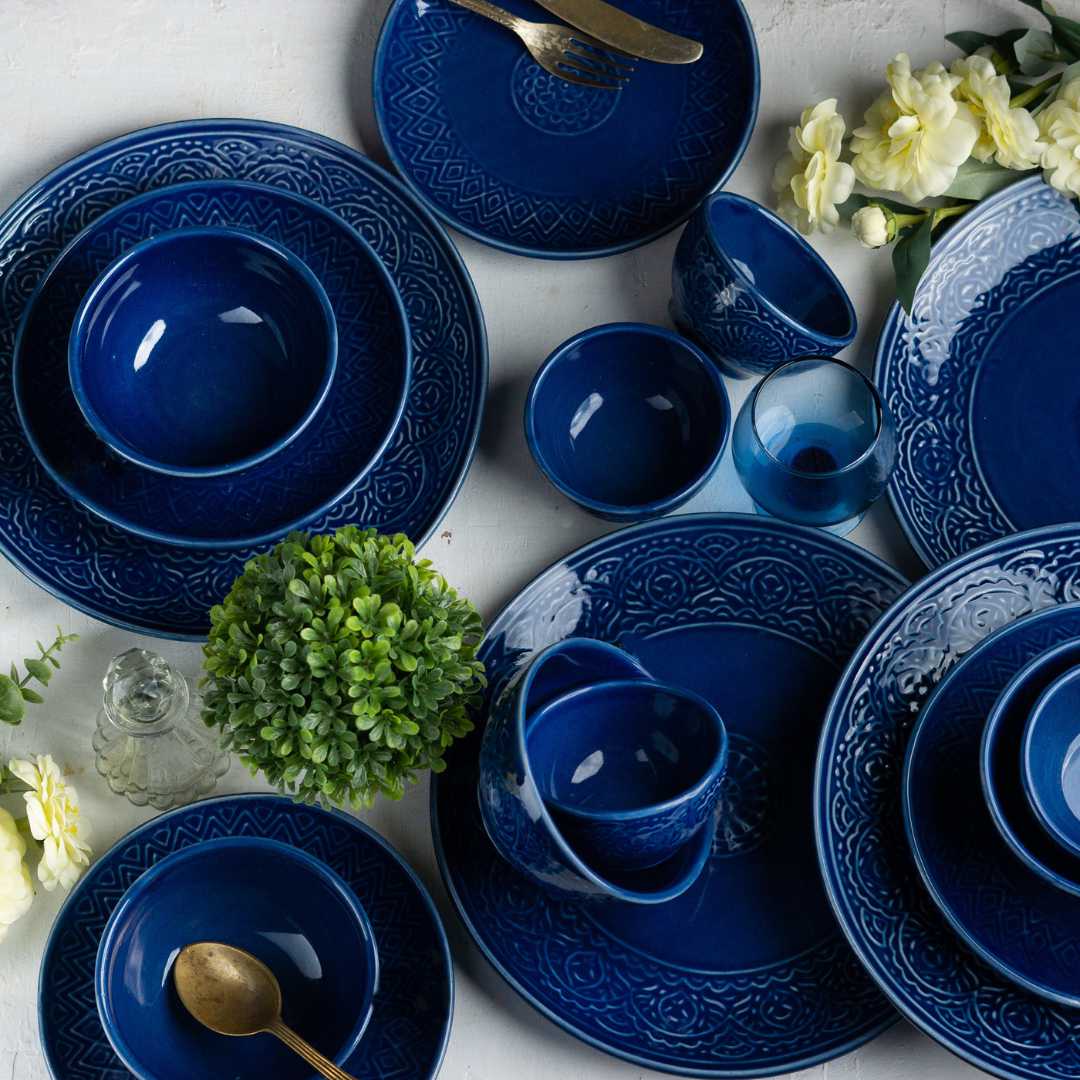 Venice Ceramic Dinner Set of 12 Pcs Amalfiee Ceramics