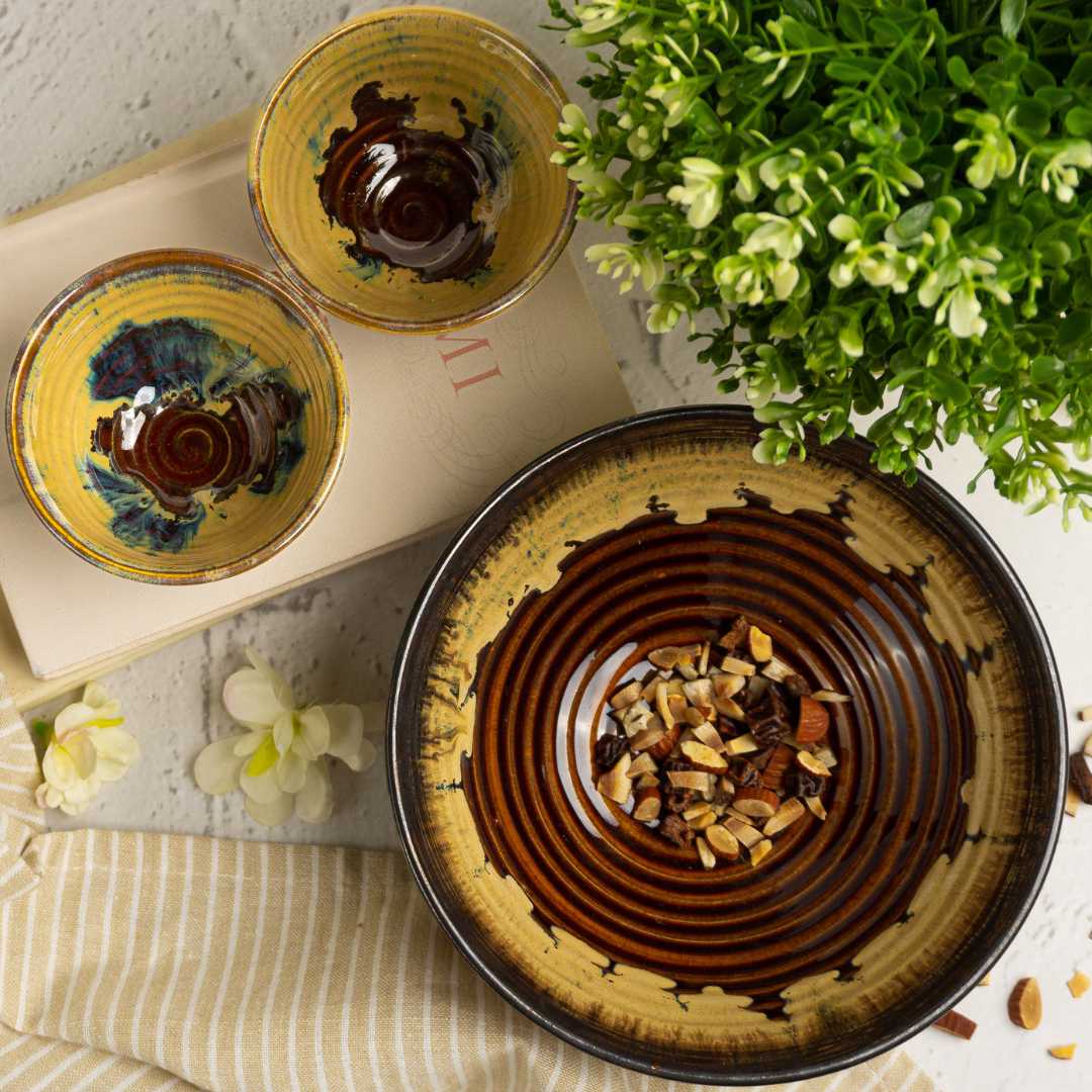 Caramel Haze Absolute Bowl Set Amalfiee Ceramics bowls