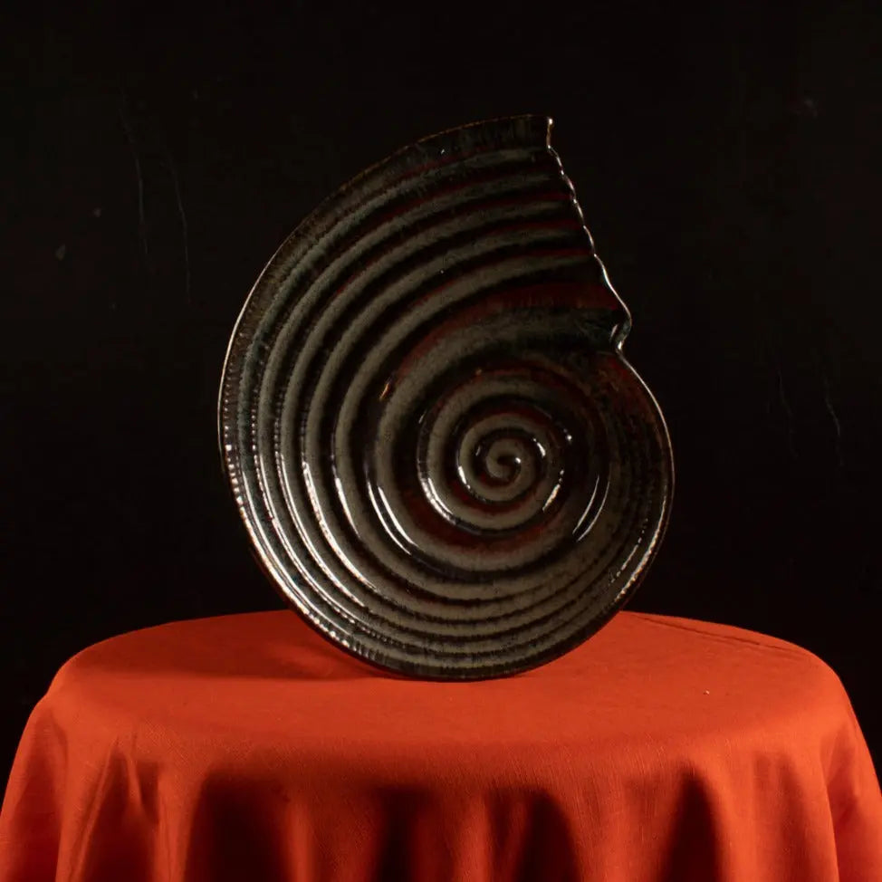 Sage Ceramic Serving Shell Platter Amalfiee_Ceramics – Amalfiee Ceramics