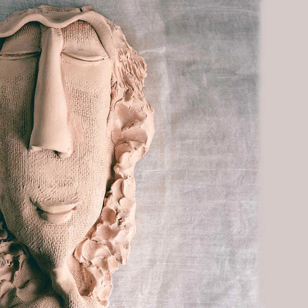 Terracotta Quirky Face Mask Wall Décor Amalfiee_Ceramics – Amalfiee ...